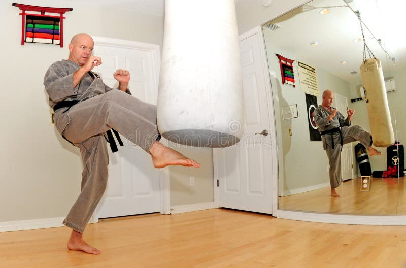 Karate Workout stock photo. Image of attack, fitness, sensei - 6037506