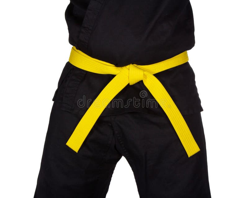 Karate Kid with Yellow Belt Stock Photo - Image of yellow, white: 187580