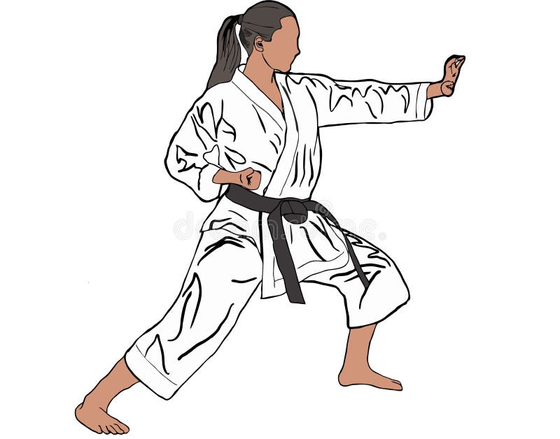 Karateka icon vector logo stock illustration. Illustration of design ...