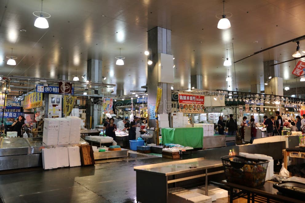 The Karato Market at Shimonoseki Editorial Photo - Image of asia ...