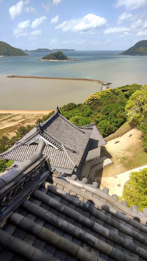 Karatsu, Japan - May 10, 2025. Karatsu Bay View from Karatsu Castle ...