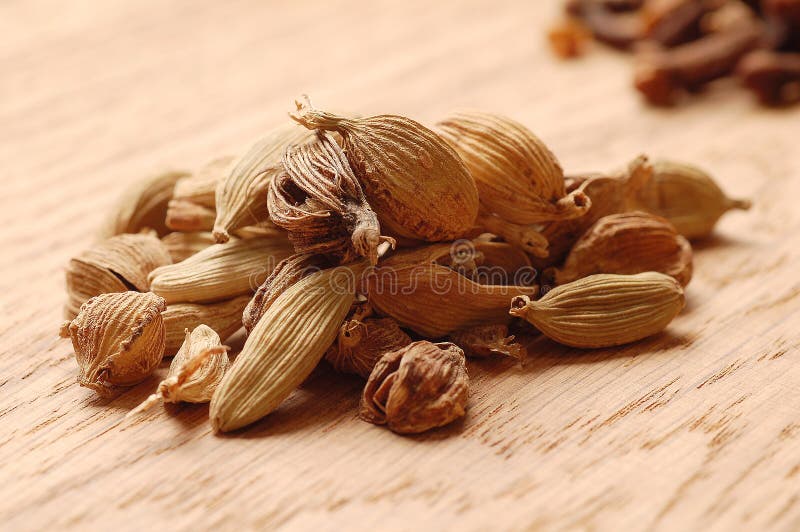 Kardemom stock afbeelding. Image of zaad, koken, recept - 4157235