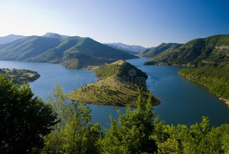 Kardjali lake, Bulgaria stock photo. Image of mountains - 31272568