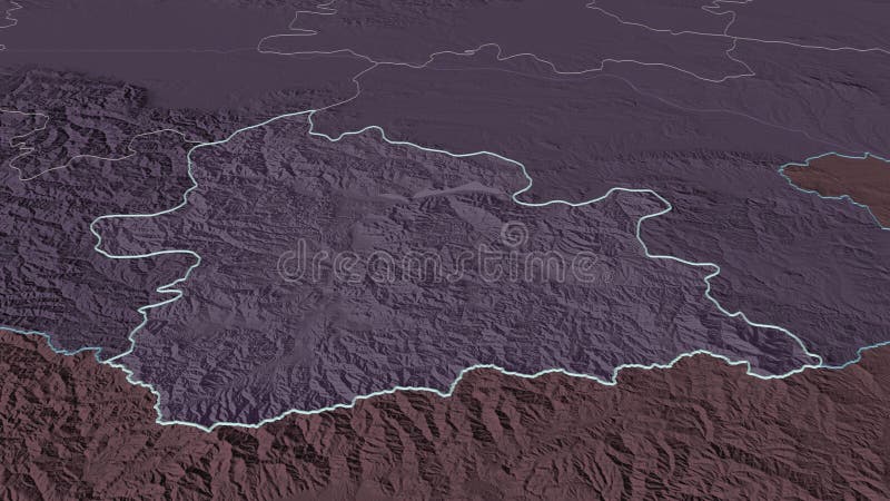 Kardzhali, Bulgaria - Outlined. Administrative Stock Illustration ...