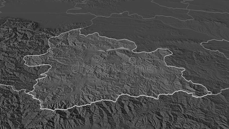 Kardzhali, Bulgaria - Outlined. Bilevel Stock Illustration ...