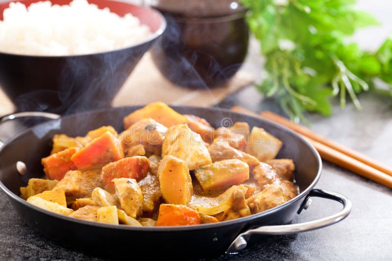 Kare Rice stock photo. Image of basmati, curry, chicken - 102700268