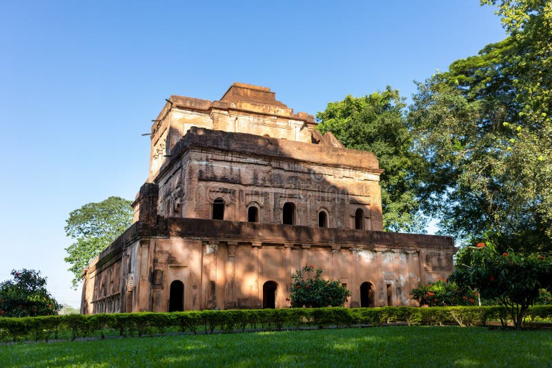 Karenghar Monument of the Ahom Kingdom on a Sunny Day Stock Image ...