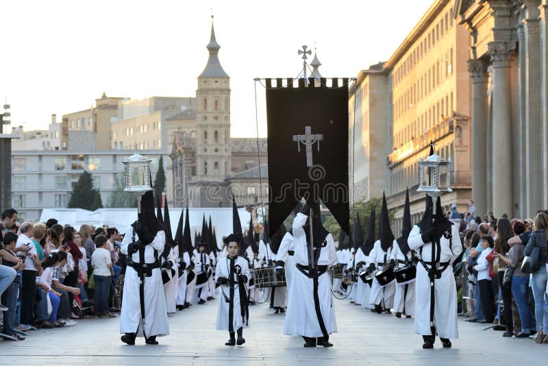 Karfreitags-Prozession, Spanien Redaktionelles Stockfoto - Bild von ...