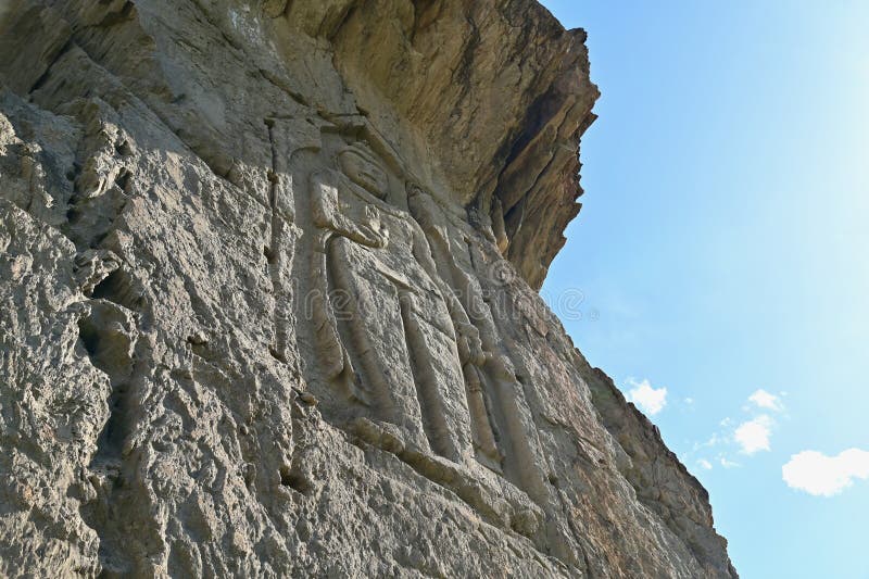 Kargah Buddha, Buddhist Archaeological Site in Gilgit, Pakistan Stock ...