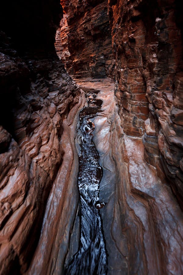 Karijini National Park Hancock Gorge Stock Image - Image of remote ...
