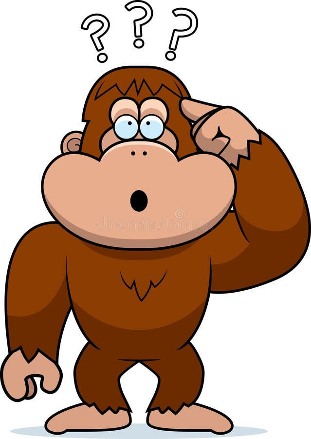 Karikatur-dummer Affe vektor abbildung. Illustration von dumm - 47479294