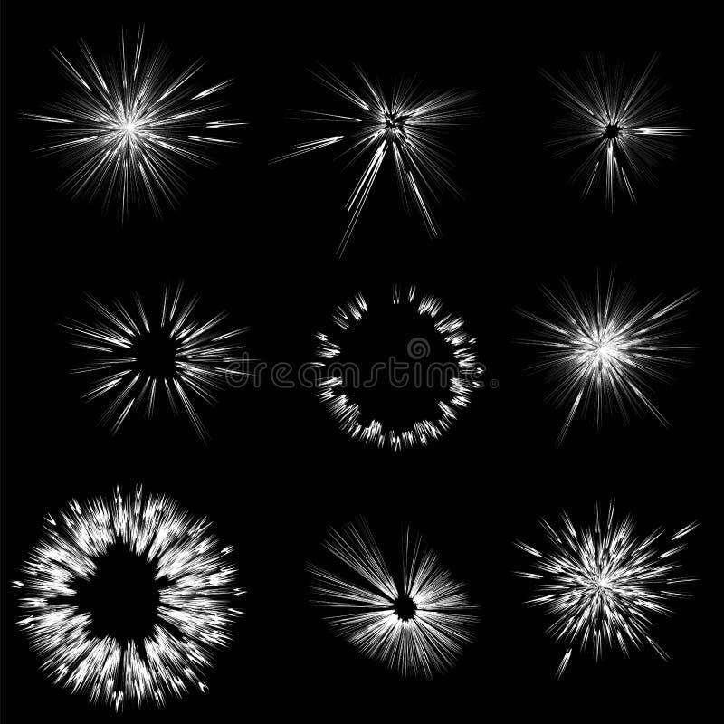 Karikatur-Explosion, Stern-Explosion Vektor Abbildung - Illustration ...