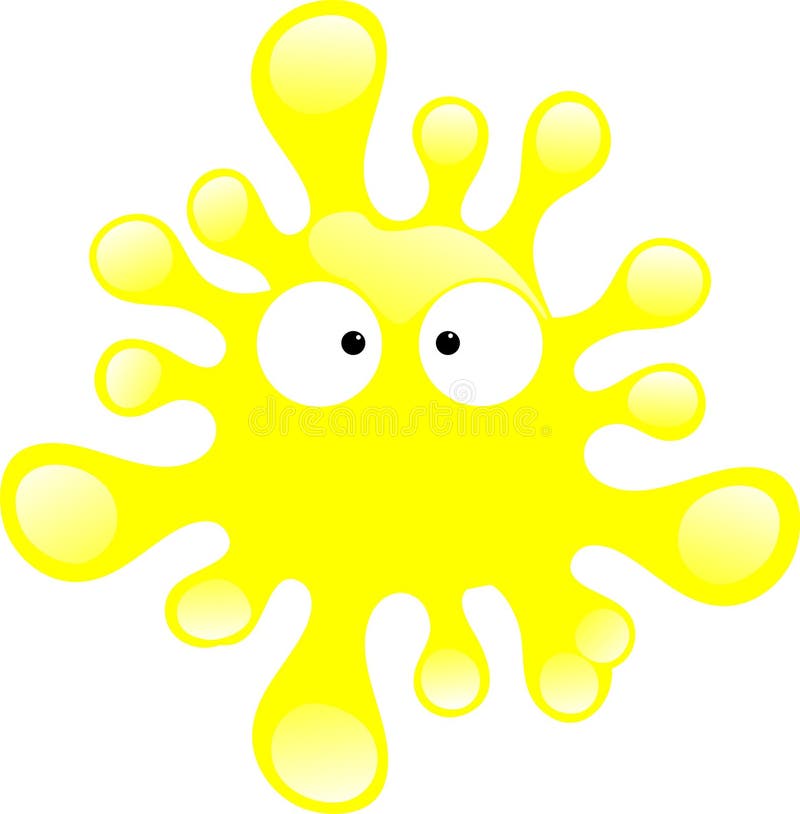 Karikatur-Klecks vektor abbildung. Illustration von schattenbild - 8290452