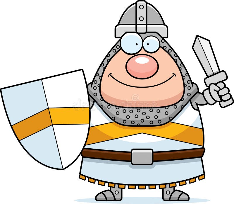 Karikatur-Ritter Sign vektor abbildung. Illustration von zeichen - 47714428