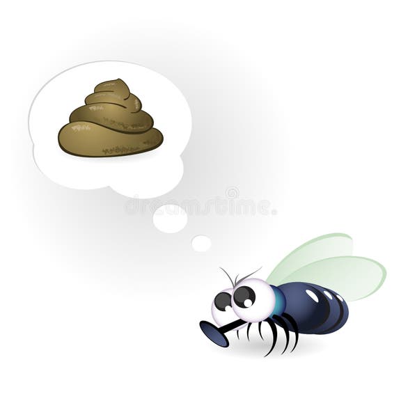 Karikaturfliege vektor abbildung. Illustration von schmutzig - 22763773