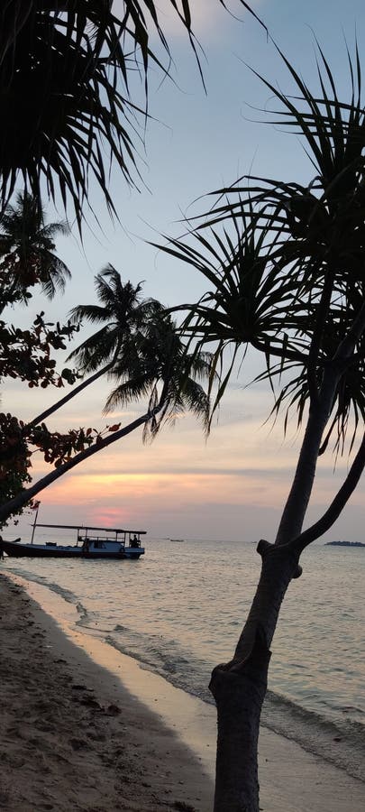 Karimun Jawa Island stock image. Image of island, sunset - 264009391