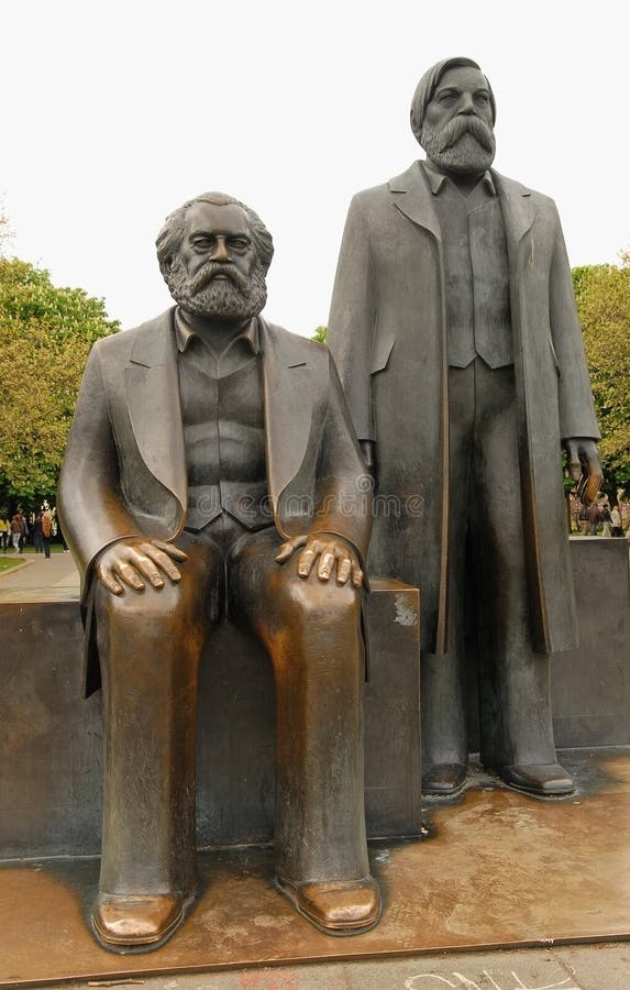 Karl Marx and Friedrich Engels Monument Editorial Image - Image of ...