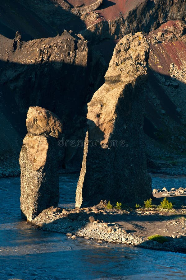 Karl and Kerling, Iceland stock photo. Image of texture - 34867776