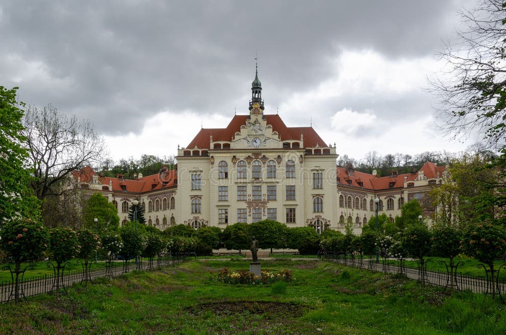 Karlin district in Prague editorial stock photo. Image of architecture ...