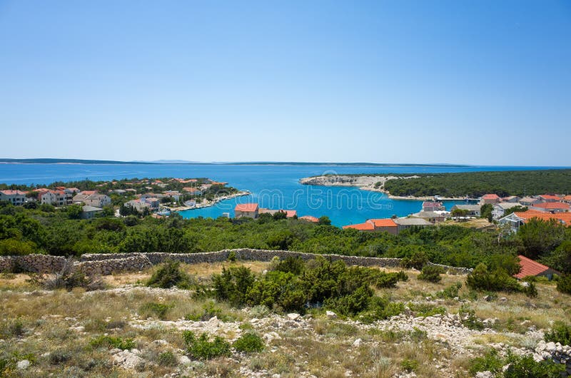 Karlobag Croatia stock image. Image of sunny, croatia - 74341543