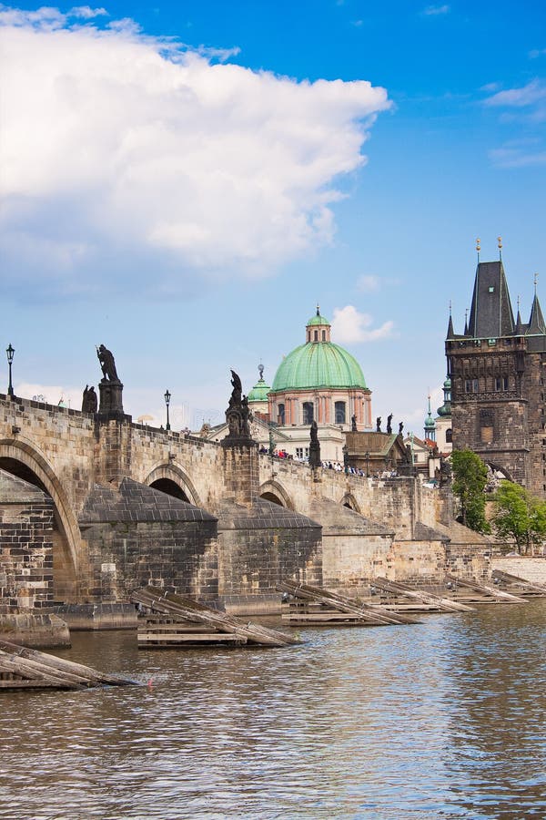 The Charles Bridge, Prague, Czech Republic Stock Image - Image of ...