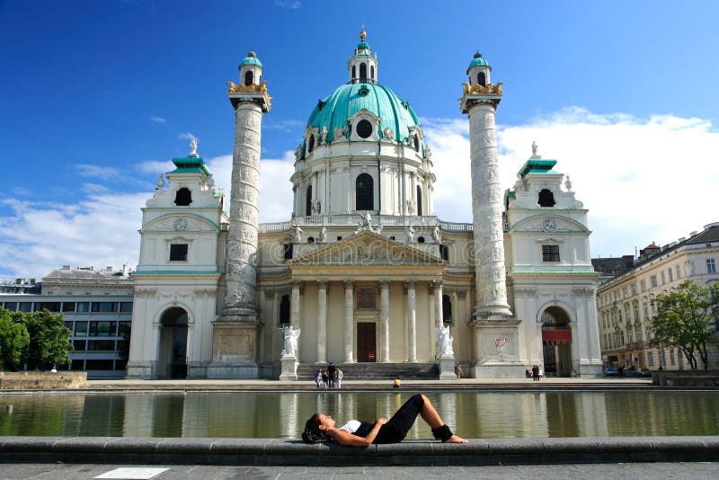 Karlskirche in Vienna stock photo. Image of history, austria - 15120968