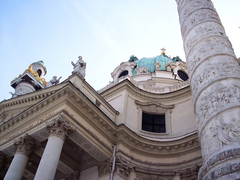 Karlskirche in Vienna stock photo. Image of sightseeing - 154392
