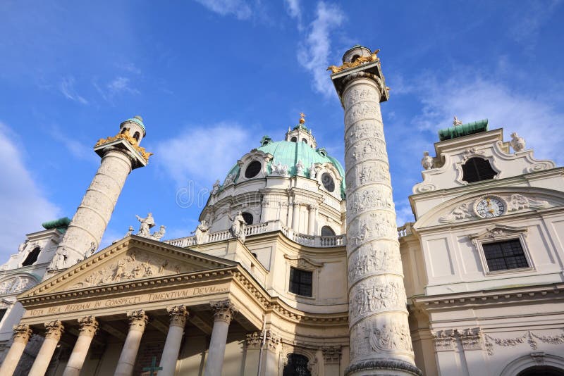 Karlskirche, Vienna stock image. Image of karlsplatz - 22490269