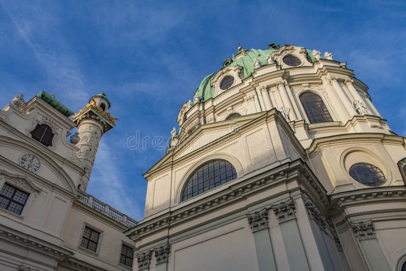 Detail Of Karlskirche In Vienna, Austria Stock Image - Image of ...