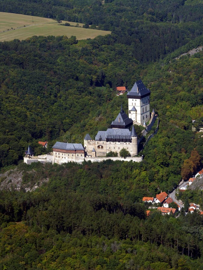 Karlstein castle stock image. Image of charles, fortress - 1228631