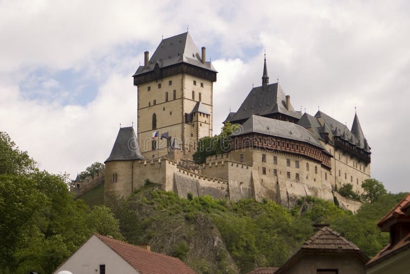 Karlstein Castle stock photo. Image of castle, bohemia - 15464748
