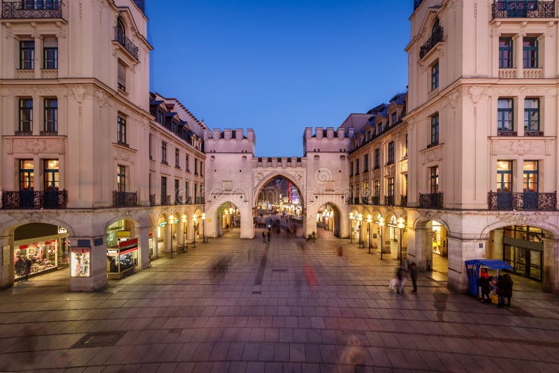 Karlstor Gate and Karlsplatz Square Stock Image - Image of architecture ...