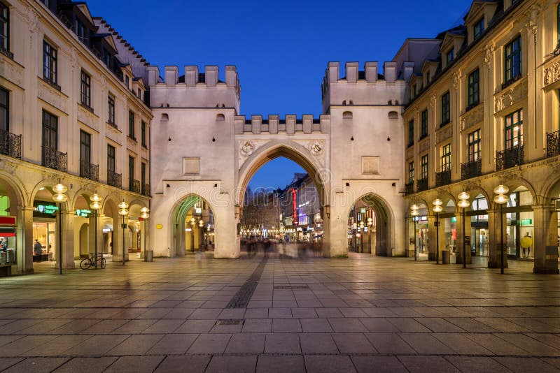 Karlstor Gate and Karlsplatz Square Stock Photo - Image of deutschland ...
