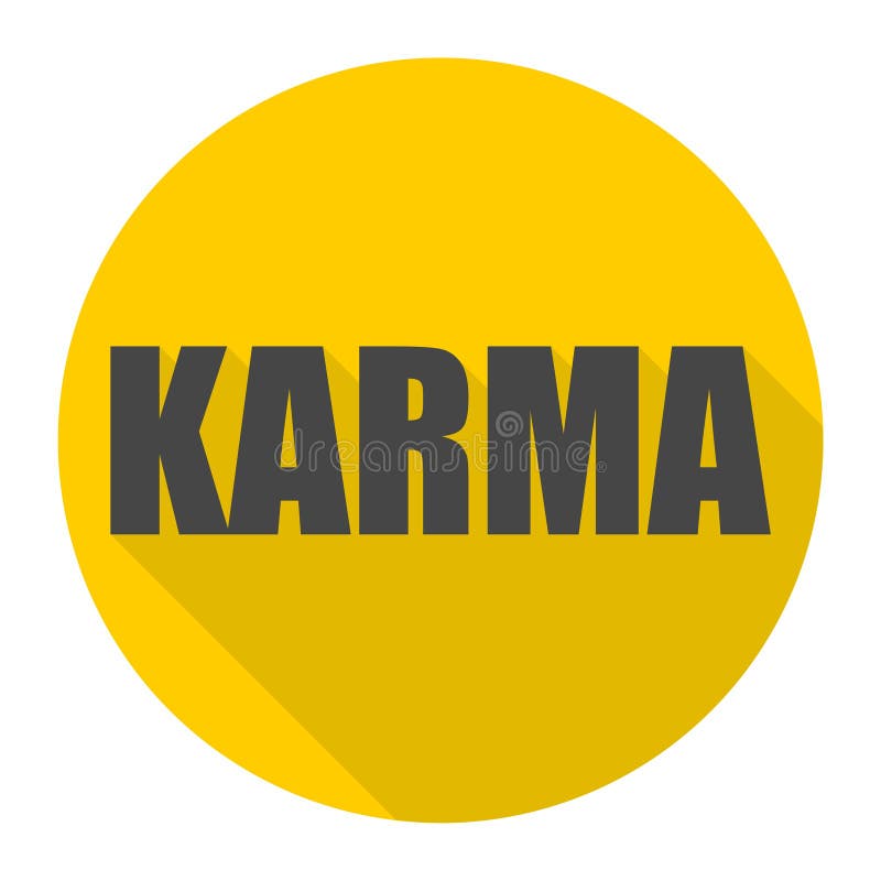 Karma Icon. Trendy Modern Flat Linear Vector Karma Icon on White Stock ...
