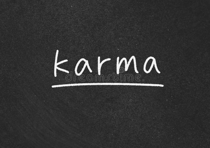 The Word Karma Close Up On Paper Stock Image - Image of page, kundalini ...