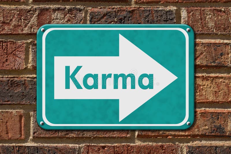 Karma Sign stock photo. Image of return, white, string - 52554530