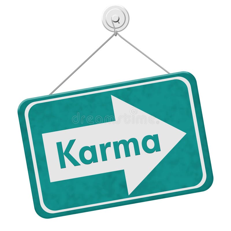 Karma Sign stock photo. Image of return, copy, concept - 52706736
