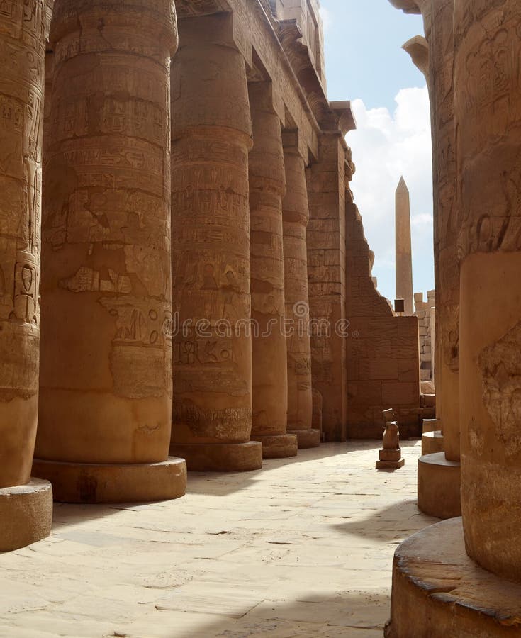 Karnak s hipostyle hall stock image. Image of temple, architecture ...