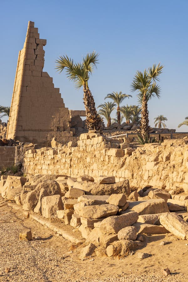 Ruins at the Karnak Temple Complex in Luxor Stock Image - Image of ...