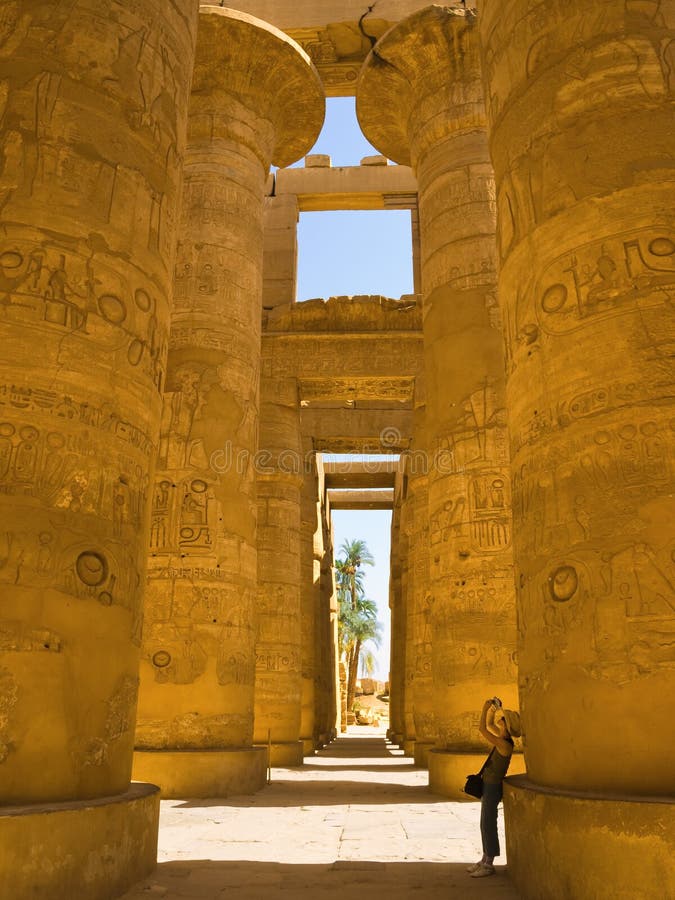 Karnak s hipostyle hall stock image. Image of temple, architecture ...