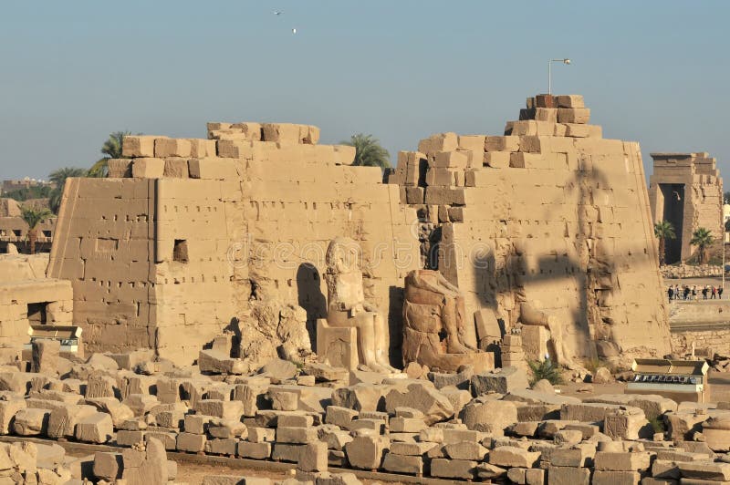 Pylon in Karnak Temple stock image. Image of pylon, karnak - 70124961