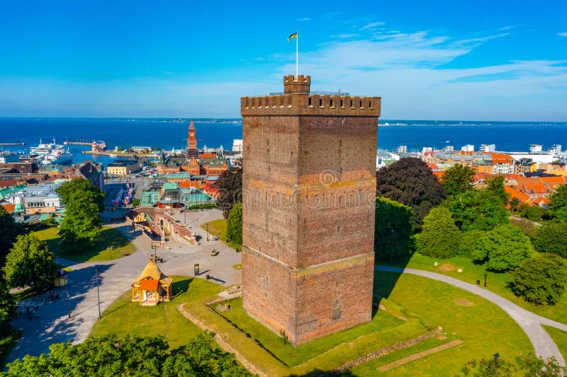 Karnan Tower in Swedish Town Helsingborg Editorial Image - Image of ...