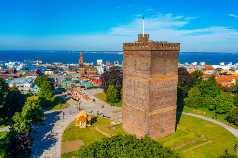 Karnan Tower in Swedish Town Helsingborg Editorial Image - Image of ...