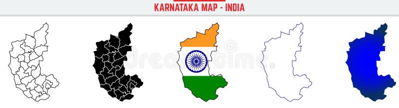 Karnataka, State, KA Outline Icon Stock Vector - Illustration of icon ...