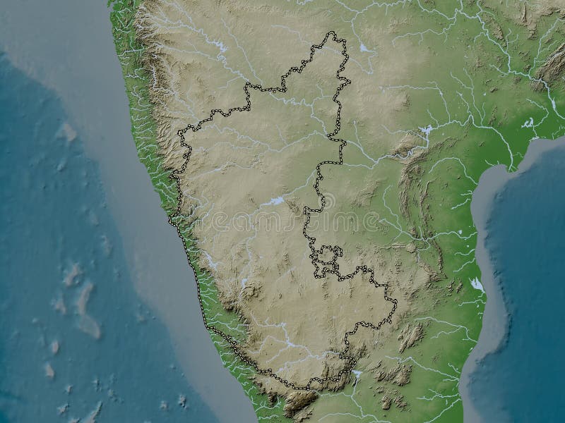 Karnataka, India. Wiki. No Legend Stock Photo - Image of division ...