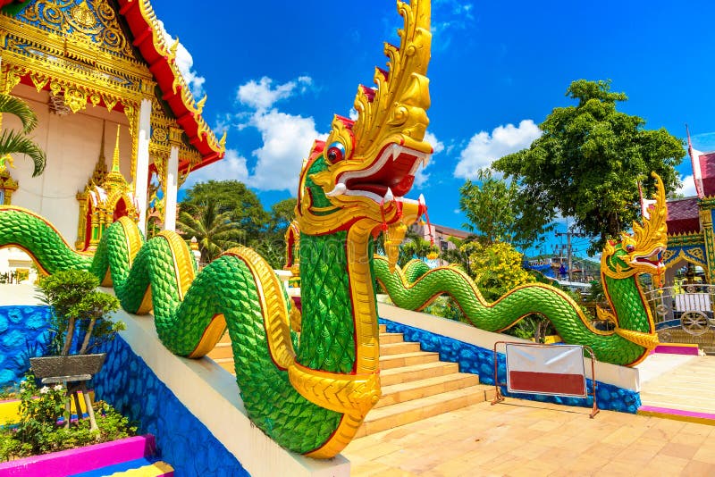 Karon Temple at Phuket stock photo. Image of scenic - 203521166