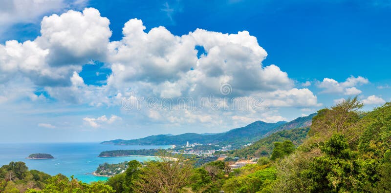 Karon View Point at Phuket stock image. Image of nature - 245644009