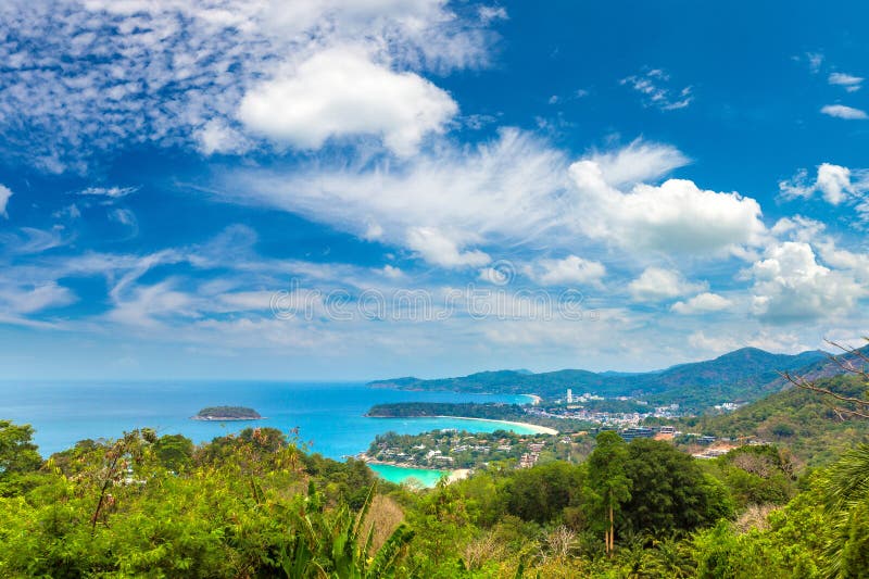 Karon View Point at Phuket stock photo. Image of nature - 357010810