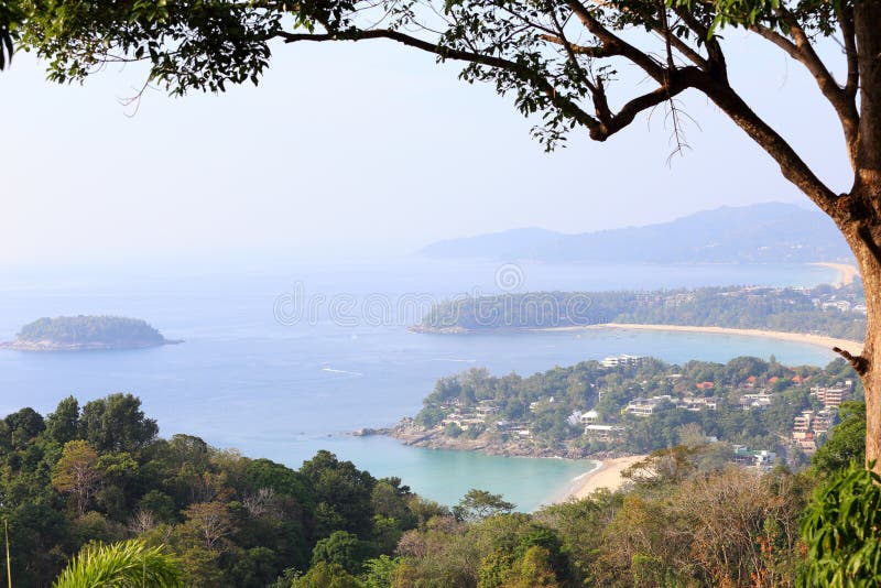 Karon view point Phuket stock image. Image of tropical - 49491937