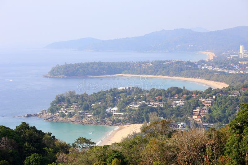 Karon View Point of Phuket, Thailand Stock Photo - Image of coast ...